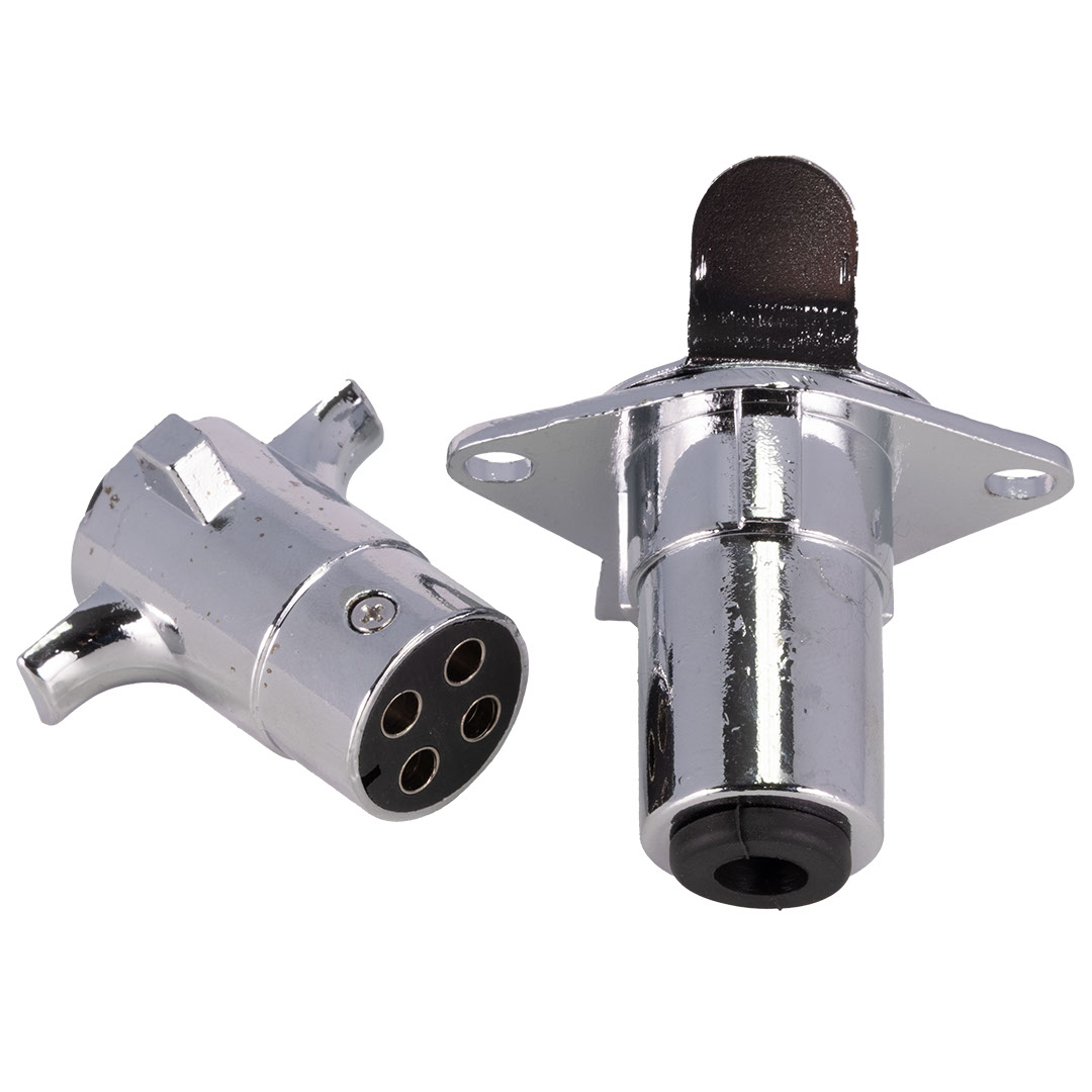 Dynaline4 Pole Round Plug and Socket