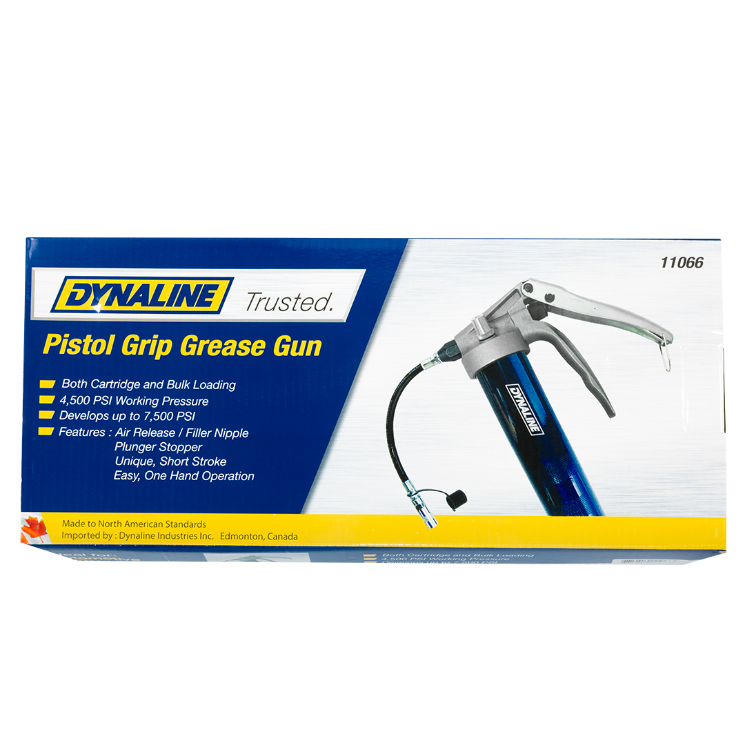 DynalineProfessional Pistol Grease Gun 4500 PSI. 3-way loading