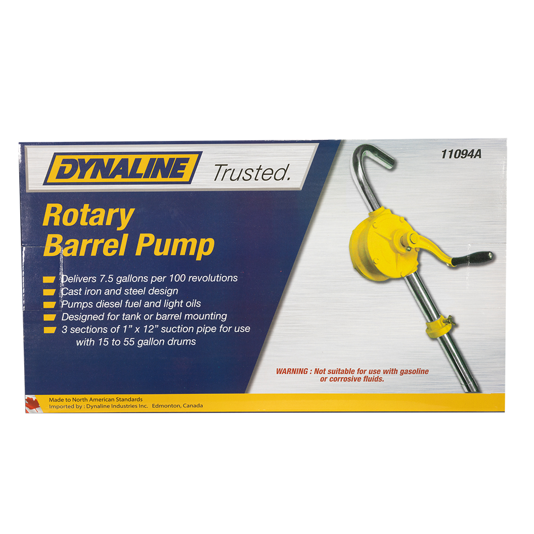 DynalineRotary Barrel Pump Delivers 1 gal per 18 revs.