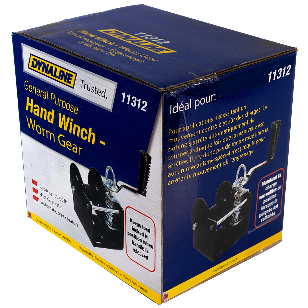 DynalineHand Winches - Worm Gear