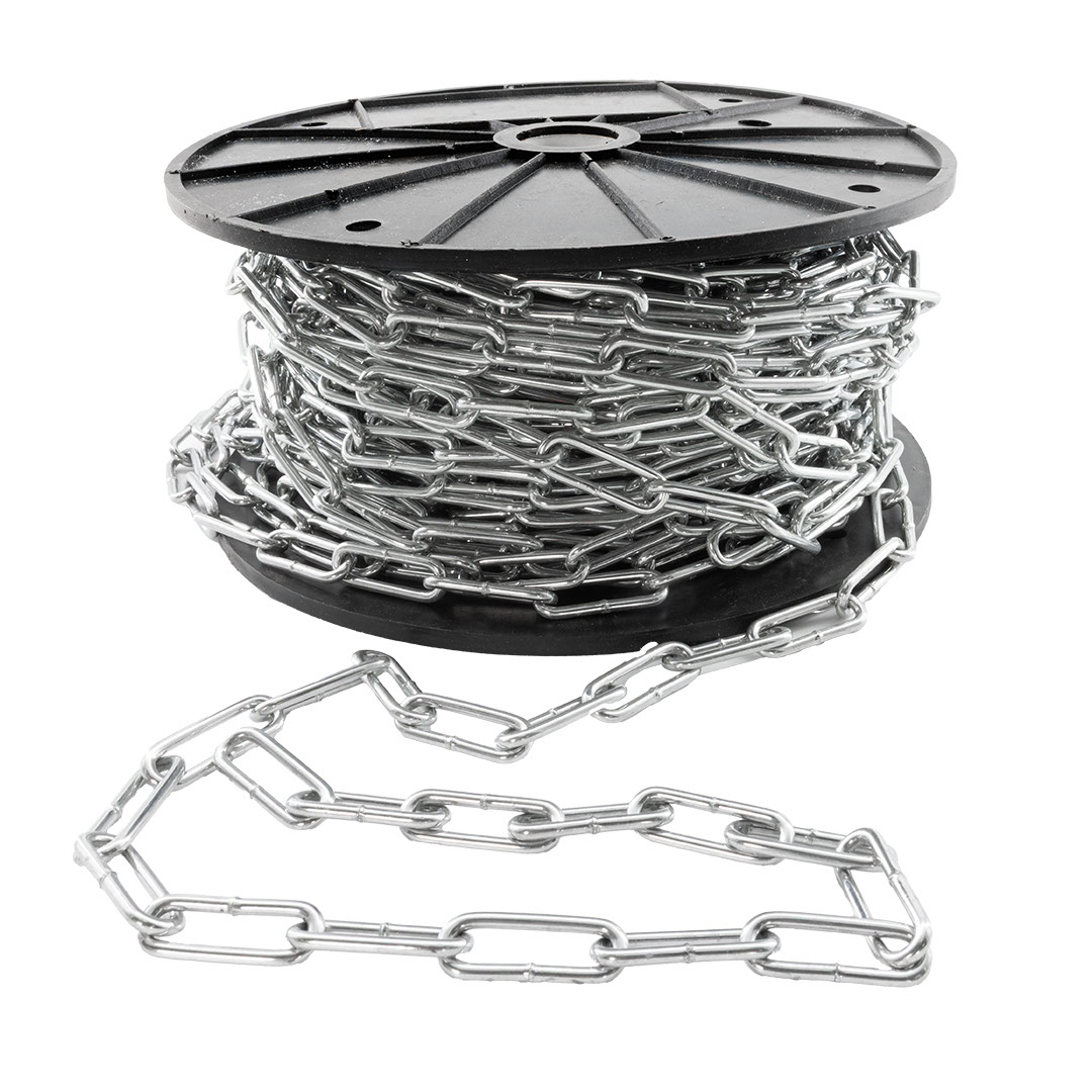 DynalineStraight Link Coil Ch. #4x100' Zinc Plated